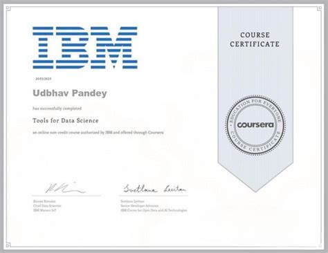 Ibm Tools For Data Science Certificate