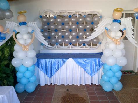 Arreglos De Globos Para Bautizo Decoracion Para Fiestas