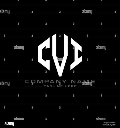 Cvi Letter Logo Design With Polygon Shape Cvi Polygon And Cube Shape