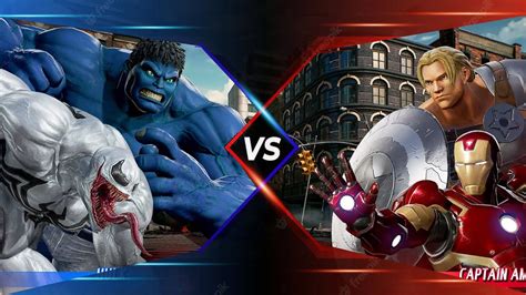 Hulk Ve Venom VS Kaptan Amerika Ve Demir Adam Marvel Vs Capcom Infinite YouTube