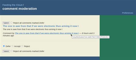 Blocking Comment Spammers On An Ikiwiki Blog