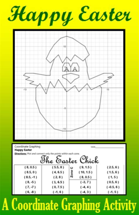 Easter Coordinate Graphing Worksheets