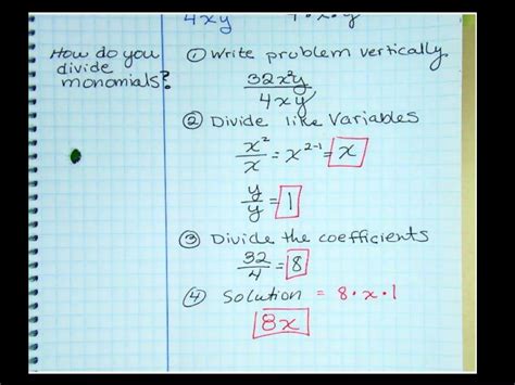 Monomials Notes Ppt