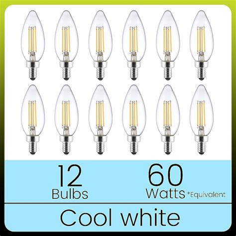 Green Watt 60 Watt Eq B10 Cool White Candelabra Screw Base E12