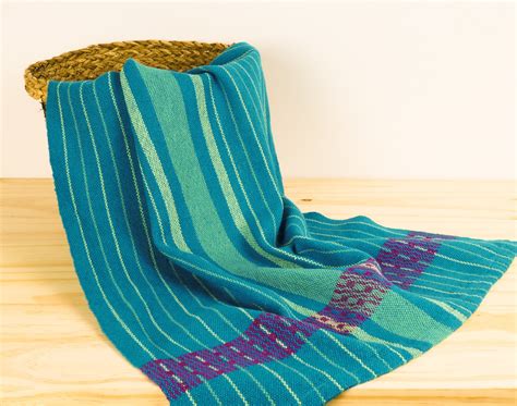 Handwoven Dish Towels Peacock Blue And Turquoise Absorbent Etsy