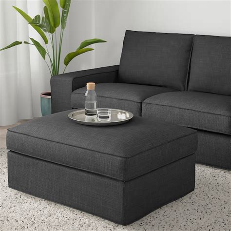 Kivik Ottoman With Storage Hillared Anthracite Ikea