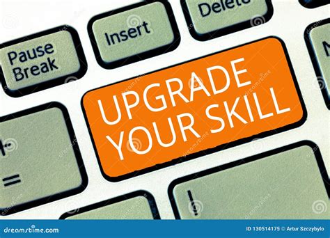 Text Sign Showing Upgrade Your Skill Conceptual Photo Expand Scope Of Knowledge Optimize Skills