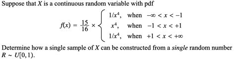 Solved Suppose That X Is A Continuous Random Variable With Chegg
