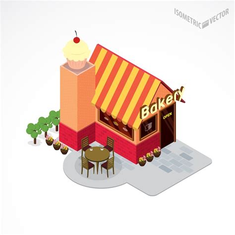 Tienda De Panadería Vector Premium