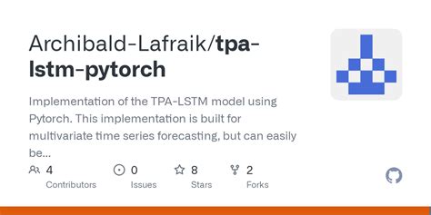 Tpa Lstm Pytorch Tpa Lstm Py At Main · Archibald Lafraik Tpa Lstm Pytorch · Github