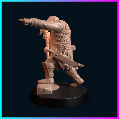 3d Printable Forces Of Ash Orc Boss By Koolkiwi Miniatures