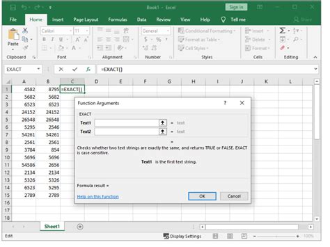 How To Tell If Two Cells In Excel Contain The Same Value