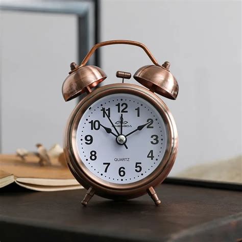 Metal Bell Alarm Clock Display Type Analog Packaging Type