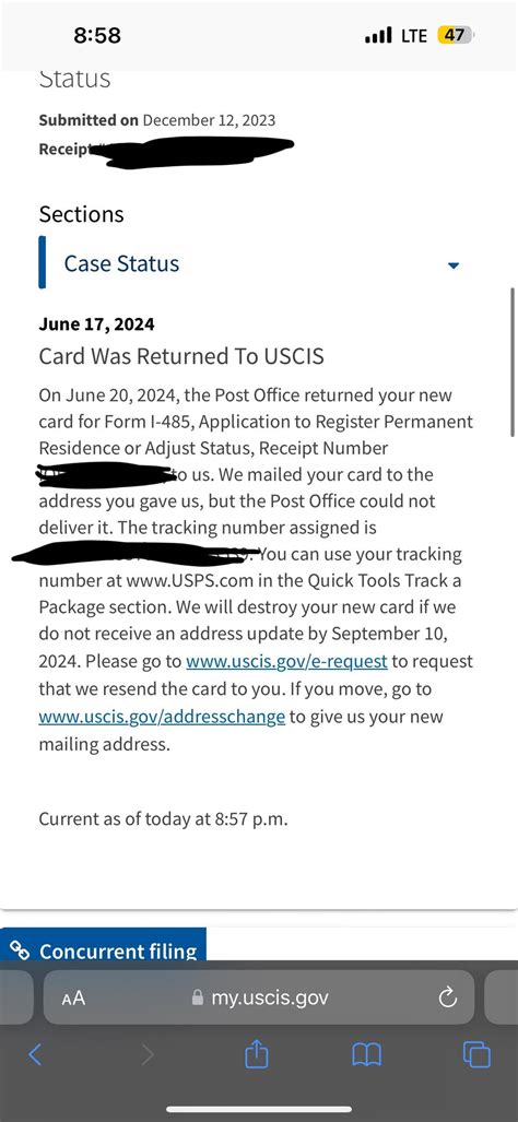 Card Error Shipping R Uscis