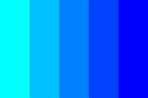 Combination Cyan Blue Color Palette