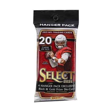 2021 Panini Select Football Hanger Pack Black And Gold Prizms Steel