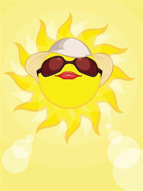 Sol Sommar Paus Semester Strandsemester Tecknad Illustration Vektor 2181510 Vektorkonst På Vecteezy