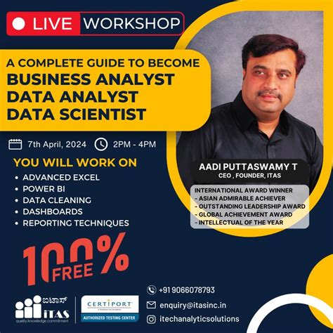🚀 Free Workshop Alert 🚀 Unlock Your Potential In Data And Business
