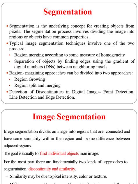 Image segmentation | PDF | Image Segmentation | Image Processing