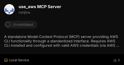 use aws mcp server mcp servers · lobehub