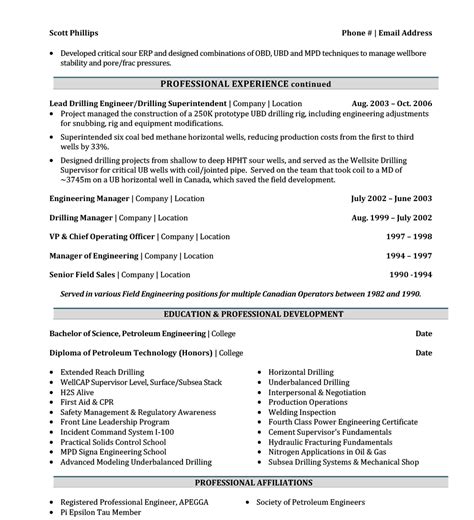 The Insiders Guide To Getting Your Drilling Engineer Resume Noticed