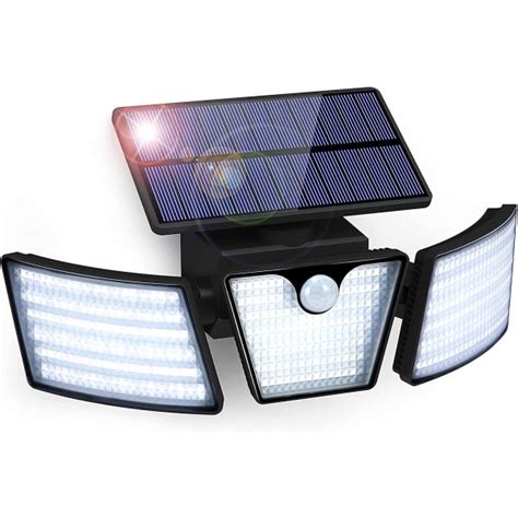 Utomhus solcellslampa rörelsesensor 265 LED solcellslampa Ip65
