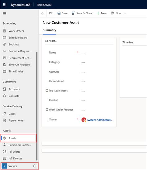 work with customer assets contains video dynamics 365 field service