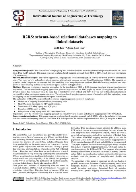 Pdf R2rs Schema Based Relational Databases Mapping To Linked Datasets