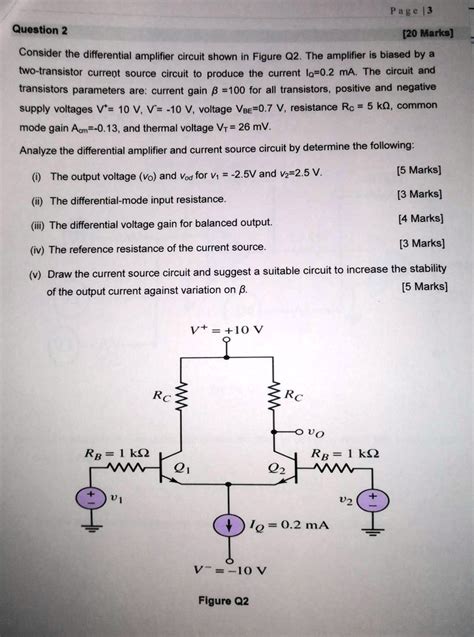 SOLVED Page 3 Question 2 20 Marks Consider The Differential