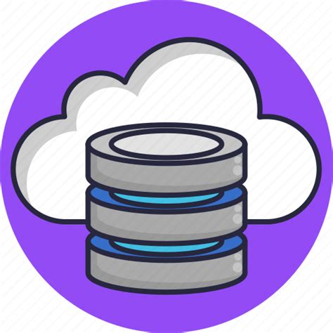 Database Data Cloud Storage Hosting Computing Server Icon