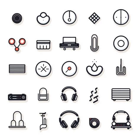 Aesthetic Minimalist Icon Sets Midjourney Prompt