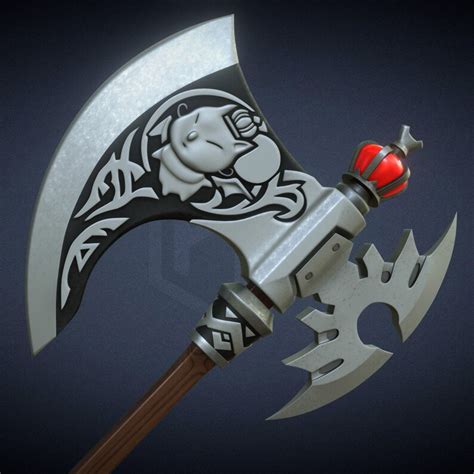 Ffxiv Warrior Malignant Moggle Mogaxe 3d Print Files Etsy