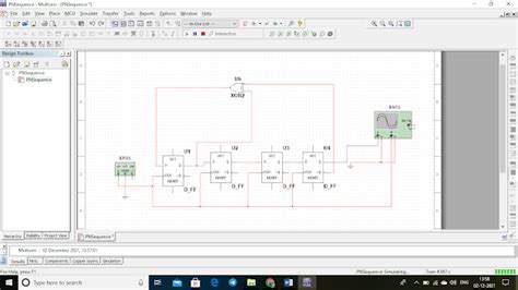 pn sequence generator circuit design in multisim