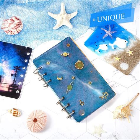 3pcs Resin Notebook Cover Mold Soft Silicone For Resin Casting Intoresin