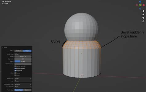 Modeling Trouble Creating Even Outward Bevel On Top Edge Of Cylinder Blender Stack Exchange