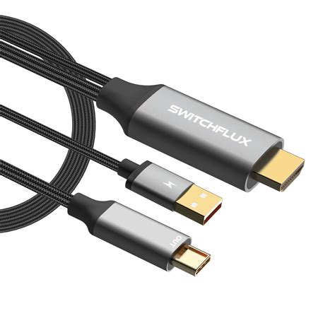 buy switchflux hdmi to usb c cable 4k 60hz 6ft hdmi source input to