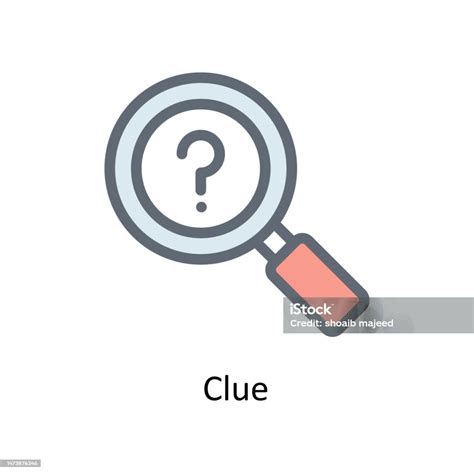 Clue Vector Fill Icônes De Contour Stock Simple Dillustration Vecteurs