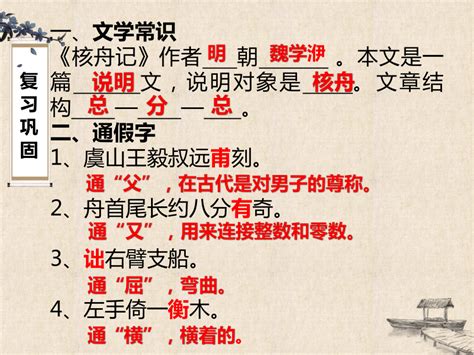 八年级下册语文部编版第11课核舟记 课件共16张ppt 21世纪教育网