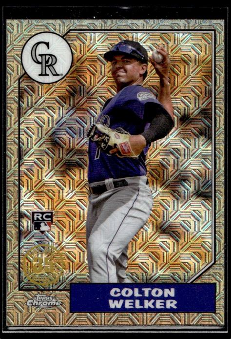 2022 Topps Update 1987 Chrome Silver Packs Colton Welker T87c 73 On