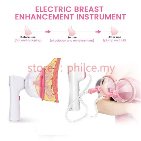 Electric Breast Enlargement Massager Vacuum Pump Suction Enhancer