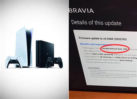 Sony Playstation System Software Update With Variable Refresh Rate Vrr For Ps5 Now Live