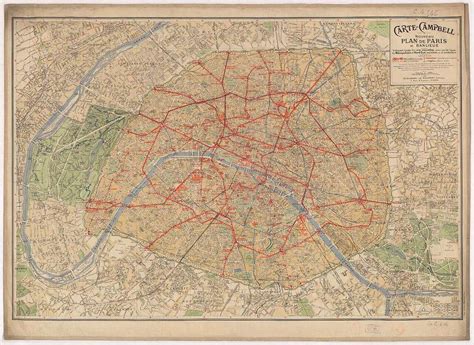 Carte Campbell Nouveau Plan De Paris Et Banlieue Btv1b53063430v