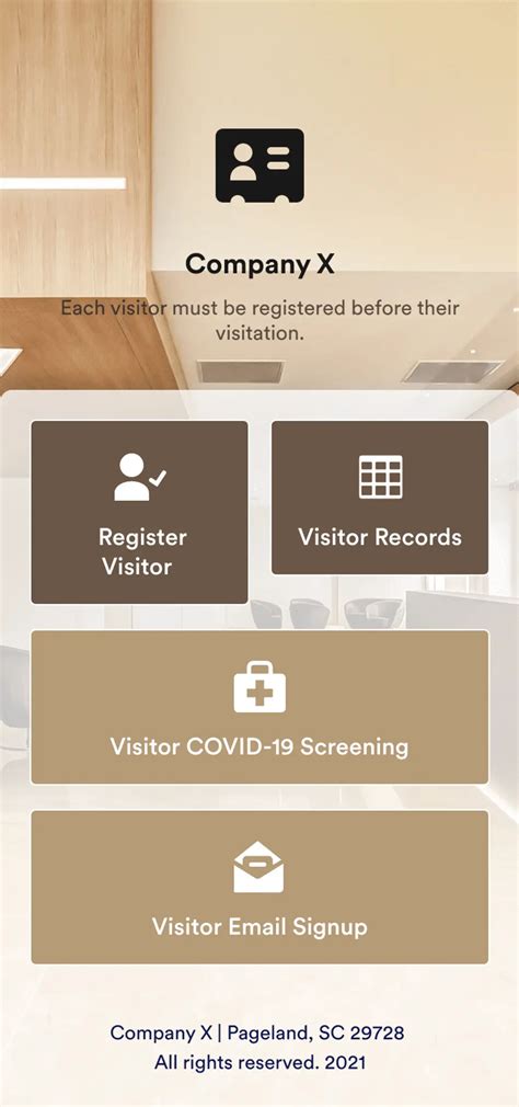visitor management app template jotform