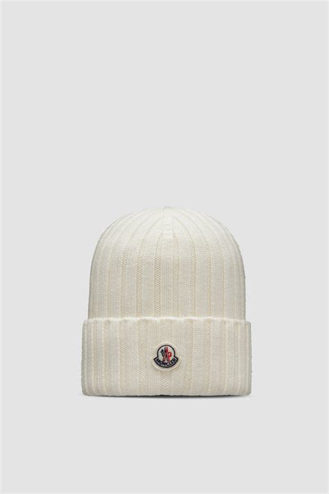 White Wool Beanie Hats And Beanies For Women Moncler Us