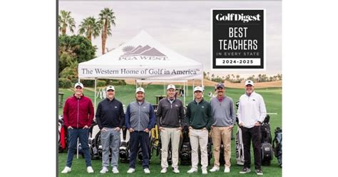 Pga West® Golf Academy Instructors Earn Rankings In Golf Digest Best Teachers In State 2024 25