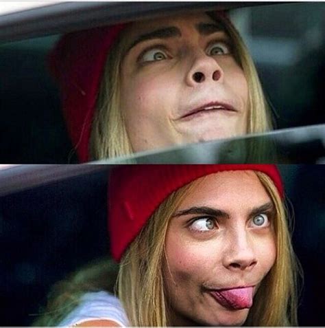 Gurns On Film Cara Delevingne S Less Than Flattering Poses For The