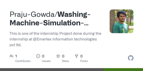 Github Praju Gowdawashing Machine Simulation Project This Is One Of