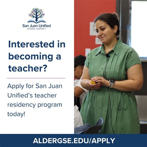 Exciting Opportunity For Aspiring Teachers 🚨 San Juan Unified Is