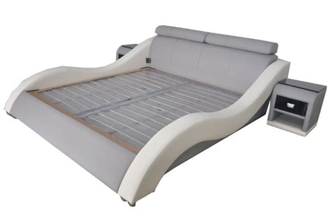 Jvmoebel Bett Doppel Luxus Design Leder Bett Polster Betten Moderne