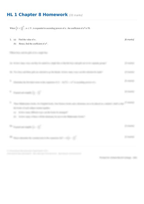 Solution Binomial Theorem Practice Studypool